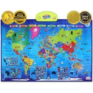 Toys | Poster My World Interactive Map Educational Talking Toy For ...